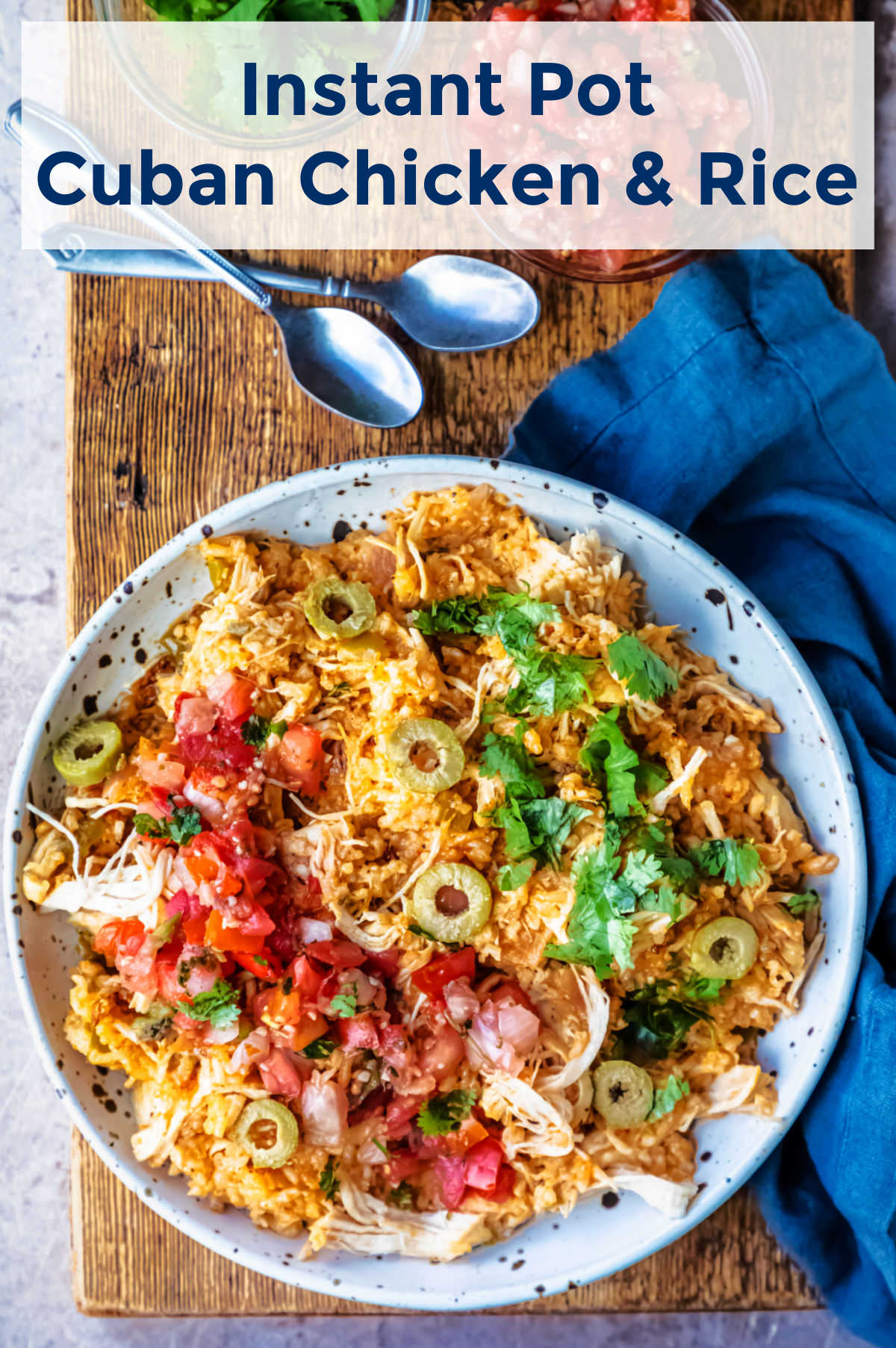 Instant Pot Cuban Chicken and Rice - Eating in an Instant