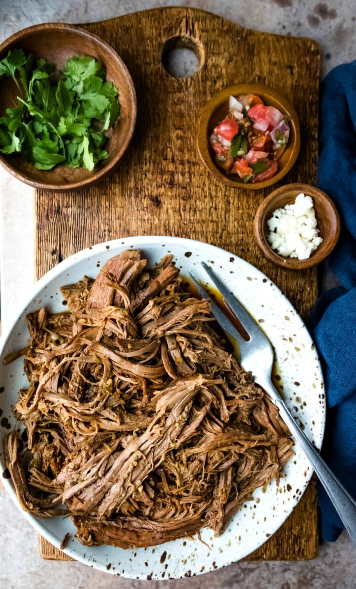 Instant Pot Beef Machaca - Eating in an Instant