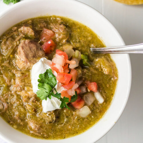 Instant Pot Pork Chile Verde - Eating in an Instant