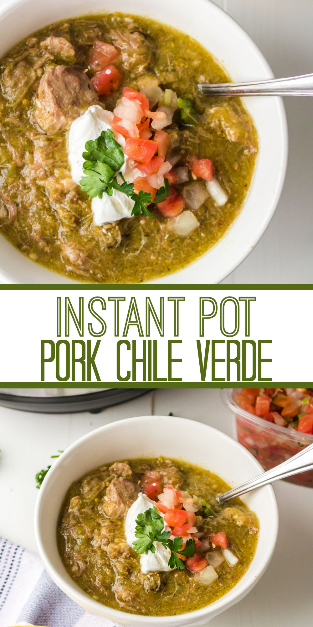 Instant Pot Pork Chile Verde - Eating in an Instant