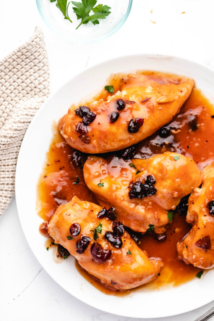 Instant Pot Cranberry Chicken - Eating in an Instant