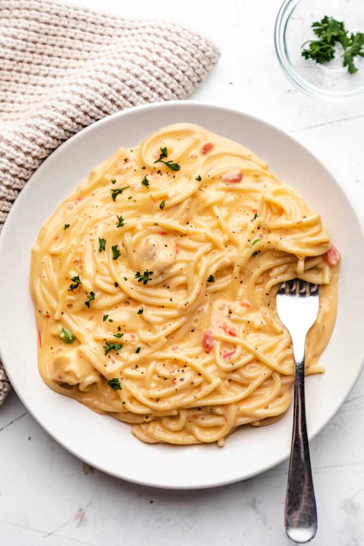Instant Pot Chicken Spaghetti - Eating in an Instant