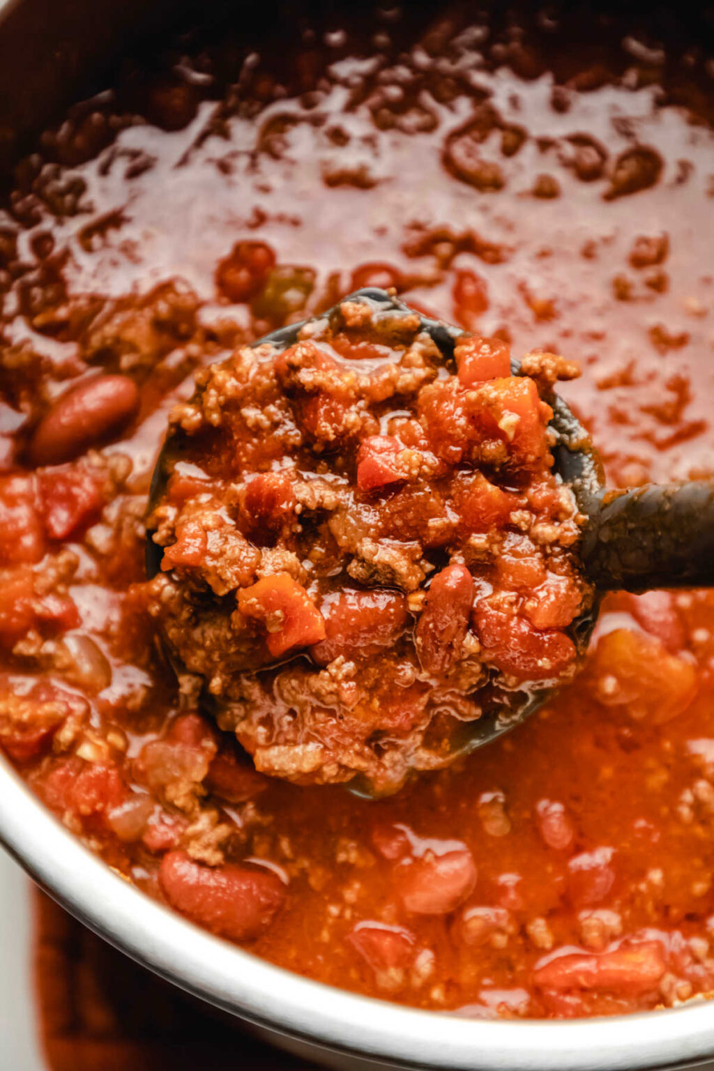 Easy Instant Pot Beef Chili Recipe - Eating in an Instant