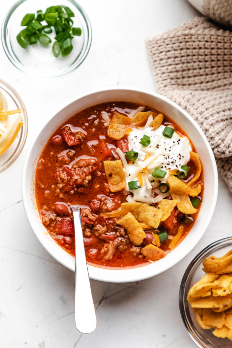 Easy Instant Pot Beef Chili Recipe - Eating in an Instant