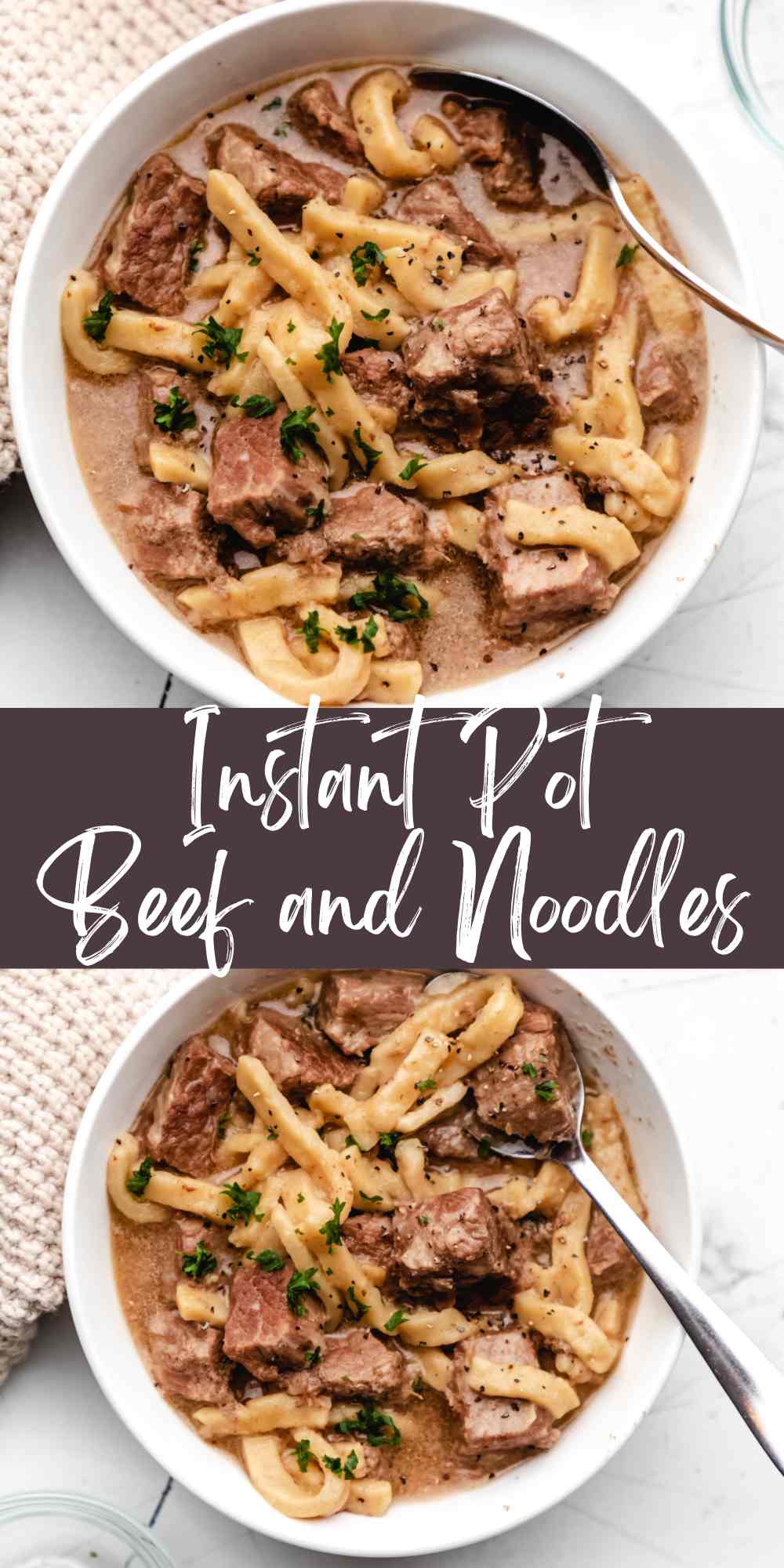 Instant Pot Beef and Noodles - Eating in an Instant