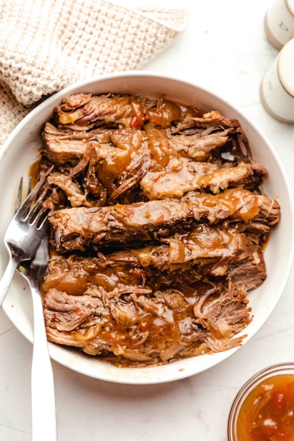 Instant Pot Brisket with Gravy - Eating in an Instant