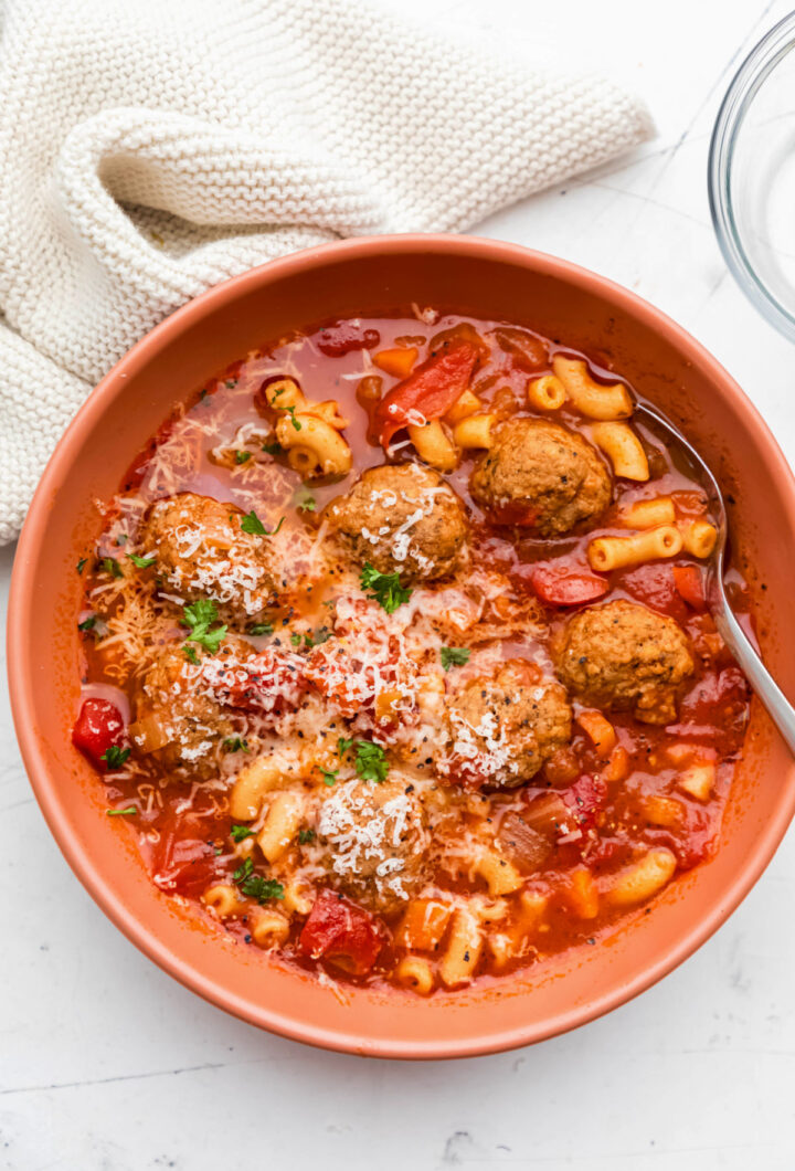 Instant Pot Meatball Soup - Eating in an Instant