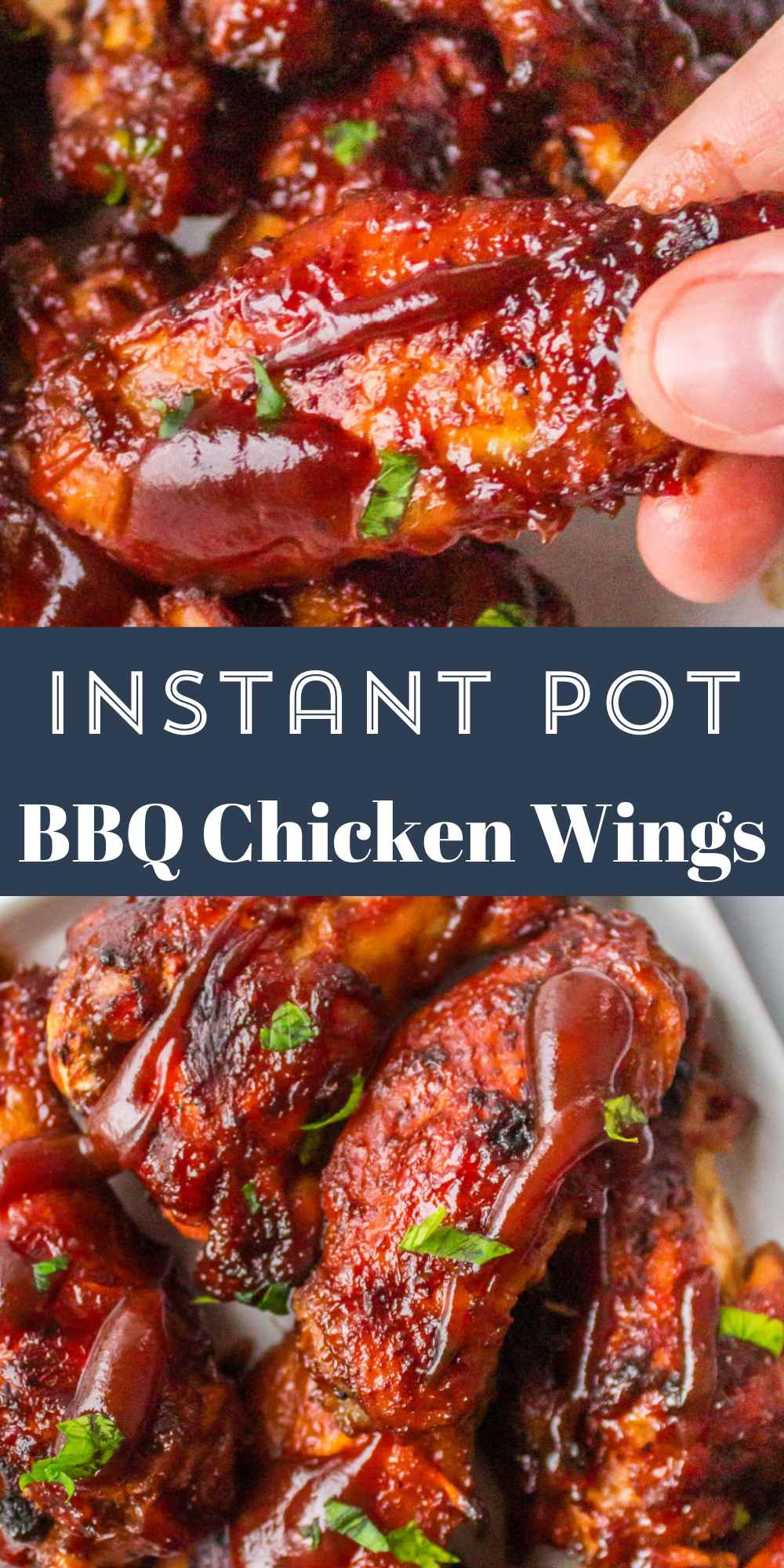 Instant Pot BBQ Chicken Wings - Eating in an Instant